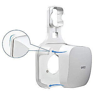 STANSTAR Wall Mount for Eero Pro 6, Sturdy Wall Mount Holder, Space Saving, Cord Management Wall Mount for Eero Pro 6 tri-Band Mesh Wi-Fi 6 System, Without Messy Wires.(3Pack)