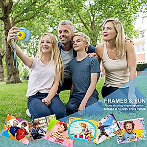 Rindol Toys for 4-9 Year Old Boys,Kids Selfie Camera Compact for Child Little Hands, Smooth Shape Toddler Camera,Best Birthday Gifts for 4 5 6 7 8 9 Year Old Boys with 16GB Memory Card