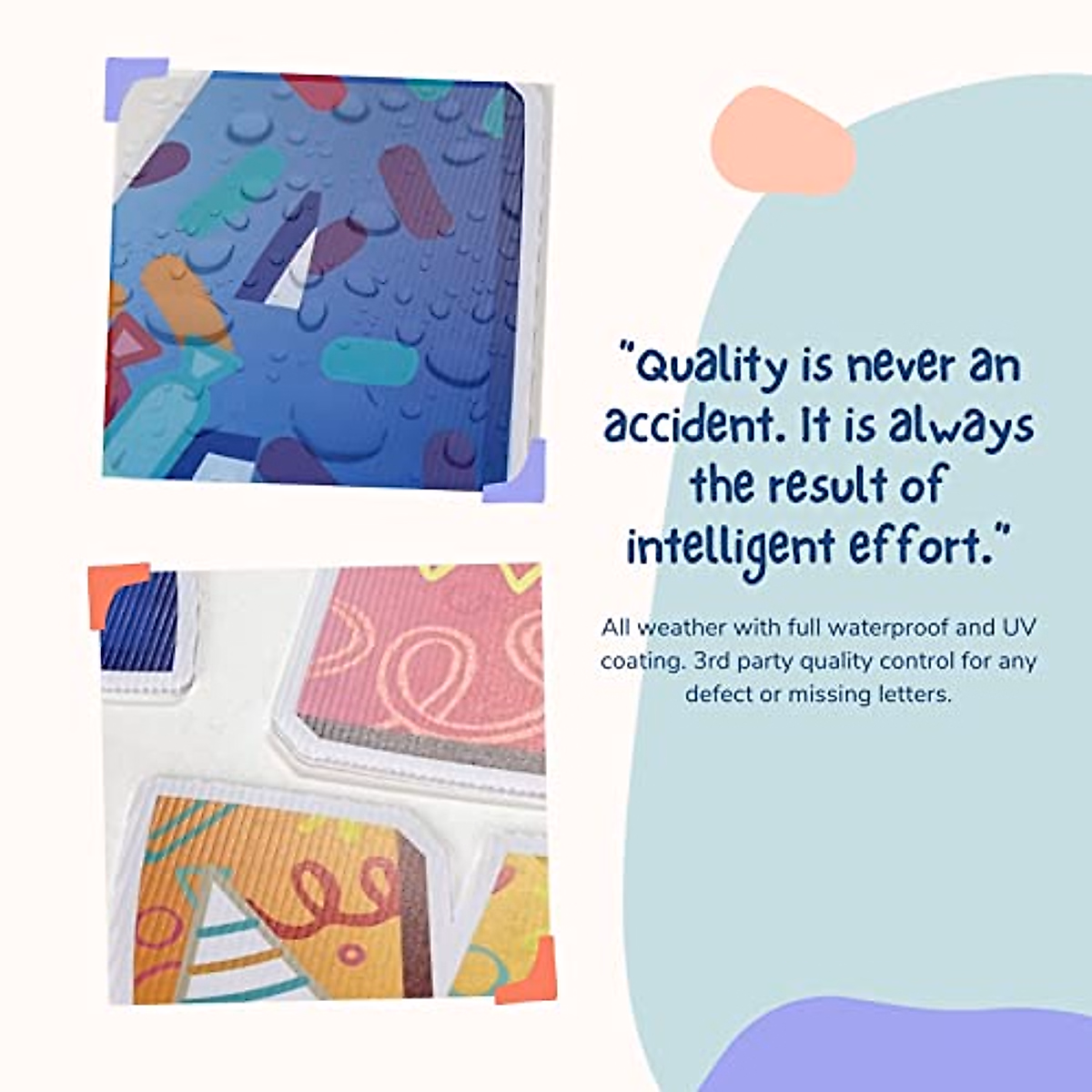 Provyl Happy Birthday Yard Sign with Stakes | 17 Pieces: 13 Big Letters 2 Decorations and 2 Personalized Custom Boards | Premium Quality Waterproof Material for Outdoor