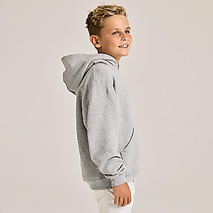 MJ Soffe Big Boys Basic Hooded Sweatshirt, Oxford, X-Large