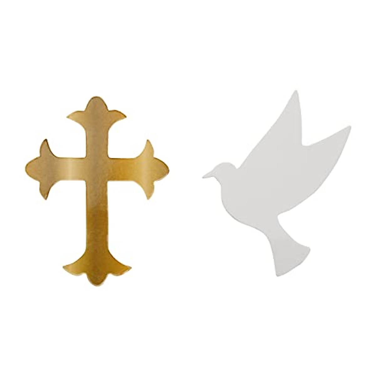 Baptism Decorations Party Set with Hanging Swirls, God Bless Banner, Balloons, Confetti, Centerpiece (58 Pieces)