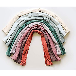 snuggle me Swaddle | Organic Cotton Swaddle Blanket, Soft Stretch, 47 x 47 inches (Moss)