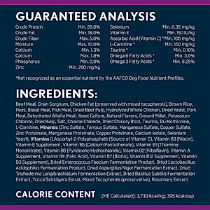 Next Level Super Premium Dog Food – HI-PRO Professional™ – Dry Kibble for Dogs at All Life Stages of All Breeds – 26% Protein with Gluten Free Grains, for High Energy, Active Dogs & Puppies