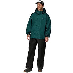FROGG TOGGS Men's Standard Classic All-Sport Waterproof Breathable Rain Suit, Dark Green/Black, X-Large