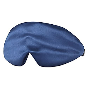 Alaska Bear Organic Mulberry Silk Sleep Mask Luxury and Lustrous Eye Cover for Sleeping, Gift Ready Packaging (Twilight Blue)
