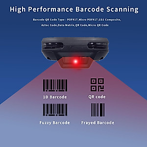 BISOFICE Android 13.0 2D Barcode Scanner PDA Handheld POS Terminal Data Collector Inventory Machine 4G WiFi BT Mobile Computer with 4 Inch Touchscreen 8MP Camera
