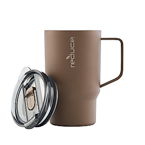 REDUCE Hot1 18 oz Hot1 Stainless Steel Insulated Mug with Temperature Adjusting Lid - Dual-Wall Vacuum, Cupholder Friendly - Keeps Drinks Hot for 6 Hours - Ideal for Coffee, Tea & Other - Java