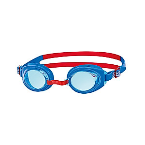Zoggs Ripper Junior Kids UV Anti Fog Swimming Goggles (6-14 Years) Blue/Red