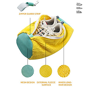 ZHAKKE Shoe Washing Machine Bag Laundry Shoe Bag for Washer Dryer Reusable Shoe Cleaning Bag for All Size Shoes