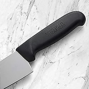 TUKUL Chef knife 8 Inches. X50CrMoV15 (1.4116) German Steel. TPR handle, Dishwasher-Safe