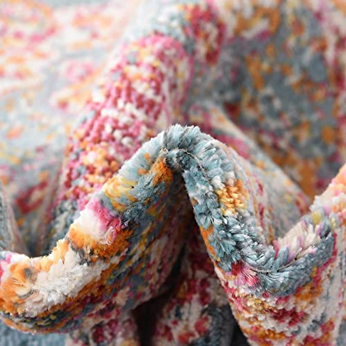 Unique Loom Baracoa Collection Area Rug - Regla (2' 7" x 10' Runner, Turquoise/ Ivory)