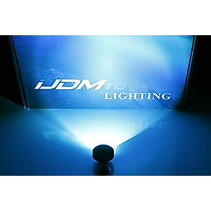 iJDMTOY 2pcs Ice Blue 3-SMD High Power Projector LED Eagle Eye Lights w/Back Bolt-On Screws For Parking Lights, Driving Fogs, etc