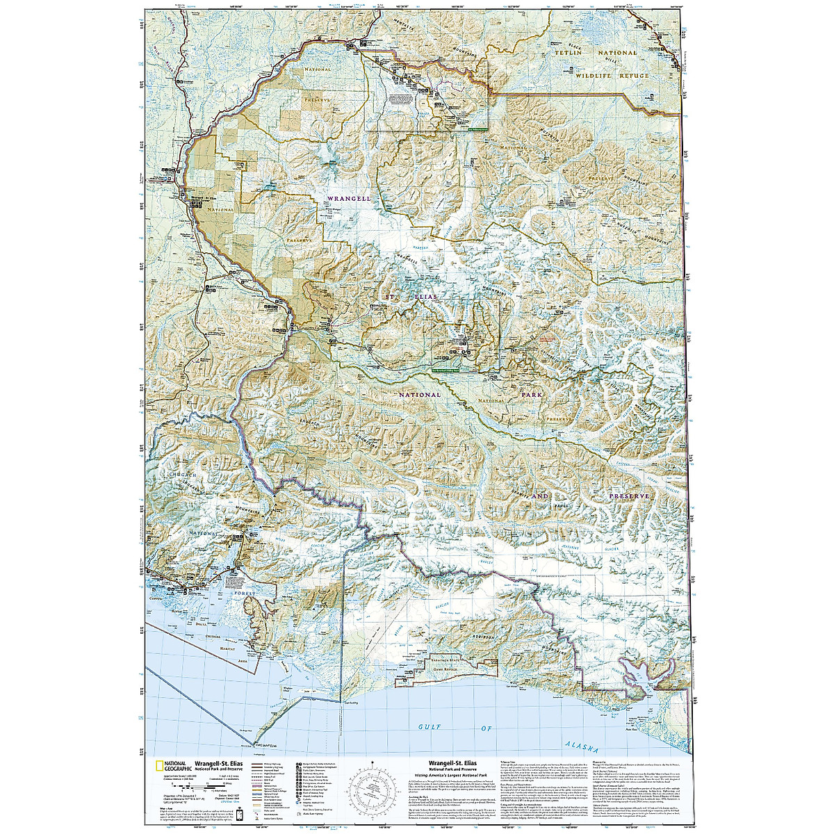 Wrangell-St. Elias National Park and Preserve Map (National Geographic Trails Illustrated Map, 249)