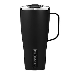 BrüMate Toddy XL - 32oz 100% Leak Proof Insulated Coffee Mug with Handle & Lid - Stainless Steel Coffee Travel Mug - Double Walled Coffee Cup (Matte Black)