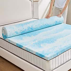 Mattress Topper, 3 Inch King Size Cooling Memory Foam Mattress Bed Topper for Sleeper Sofa, RV, Camper, CertiPUR-US Certified