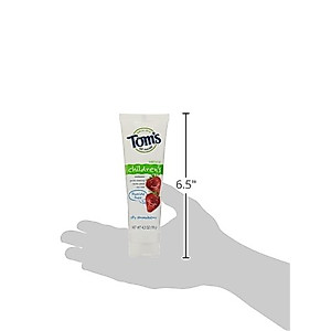 Tom's of Maine Natural Children's Fluoride Free Toothpaste, Silly Strawberry, 4.2 Ounce