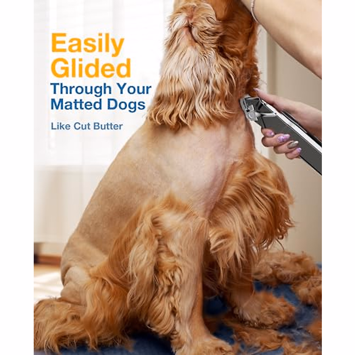 oneisall Dog Clippers for Grooming for Thick Heavy Coats/Low Noise Rechargeable Waterproof Cordless Pet Shaver with Stainless Steel Blade for Dogs and Animals