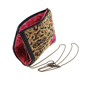 Mary Frances Flowers Gone Wild Beaded Crossbody Phone Bag, Multi