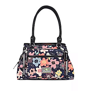 Lily Bloom Maggie Satchel Handbag (Pop Art Posy)