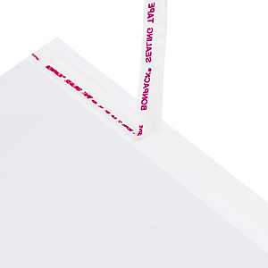 Wowfit 50 Count 12x16 Inch Clear Cellophane Plastic Bags, Resealable Self-Sealing Cello Bags Great for Packaging Clothing, Shirts, Decorative Wrappers, Party Favors, Artwork and More