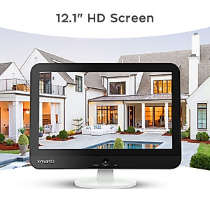XMARTO 10CH H.265+ 4K Ultra HD Network Digital Video Recorder NVR with 12.1" HD Screen (Dual WiFi Inside, Long Range WiFi, G3 Auto WiFi Relay, SATA HDD and Cloud Storage)