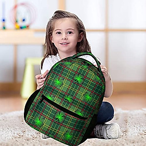 Juoritu St Patrick's Day Prints Backpack, Lightweight Casual Backpack, Bookbag for Men Women