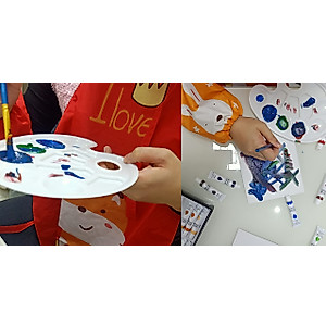 sanseble Kids Apron Art Painting Cooking Craft Gardening Toddlers Childs Boys Girls Smock with Pocket Waterproof