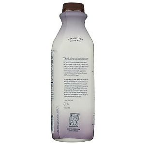 Lifeway Organic Whole Milk Kefir, Coconut Honey, 32 Ounce, 11g Protein, 12 Live Active Cultures