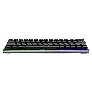 Cooler Master SK622 60% Wireless Bluetooth Space Gray Mechanical Low Profile Gaming Keyboard, Linear Red Switches, Customizable RGB, Ergonomic Design, Mac/Windows, QWERTY (SK-622-GKTR1-US)