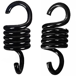 Porch Swing Springs, Black Patio Swing Parts Porch Swing Springs Heavy Duty 2 Pack for Patio Swing Hanger, Hammock, Boxing Bag, Egg Chair