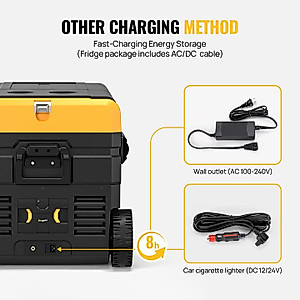 BougeRV (Upgrade) 173Wh Detachable Battery for 12 Volt Dual Zone Refrigerator, Specially equipped CRD/ED series dual-zone car refrigerator (Adapter not included
