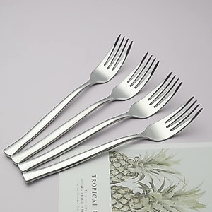 Qskely 12 Pieces Dinner Forks, Stainless Steel