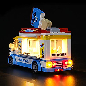 LIGHTAILING Light Set for (City Ice-Cream Truck) Building Blocks Model - Led Light kit Compatible with Lego 60253(NOT Included The Model)