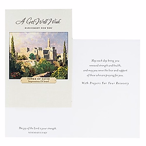DaySpring Thomas Kinkade - Get Well - Inspirational Boxed Cards - God's Strength - 74869