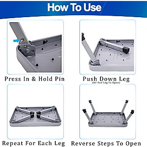 Metal Step Stool - Portable Folding Foot Stool - Non-Slip, Compact, 330lbs Capacity, Heavy Duty One Step Ladder for Kitchen (Black)