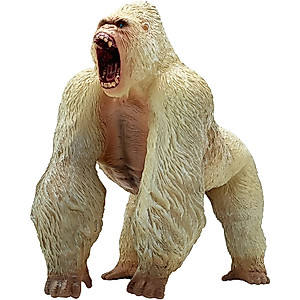 Higherbros Gorilla King Kong Toys Action Figure Rampage Gorilla Fight Mode Gorilla Ape Solid Wild Animal Figurines for Role Playing Story Telling Toy