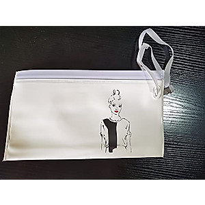 kewaii Portable Wet Tissue Bag Cover, Reusable and refillable Personal Travel Tissue Dispenser Box (White Cosmetics)
