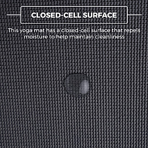 Mount Adams Vista Wide Yoga Mat Thick 6mm, 72" by 26", Extra Large Yoga Mat for Pilates, Stretching, Fitness, or Home Workout Gym, Non Slip and Anti Tear Exercise Mats, Great for Men, Women, and Kids (Charcoal)