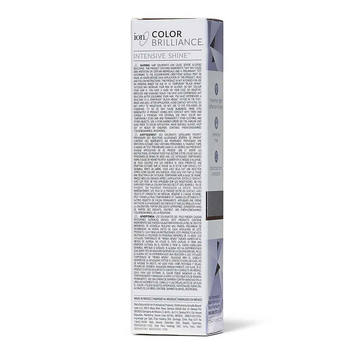 Ion Intensive Shine 4N Medium Natural Brown Demi Permanent Creme Hair Color 4N Medium Natural Brown