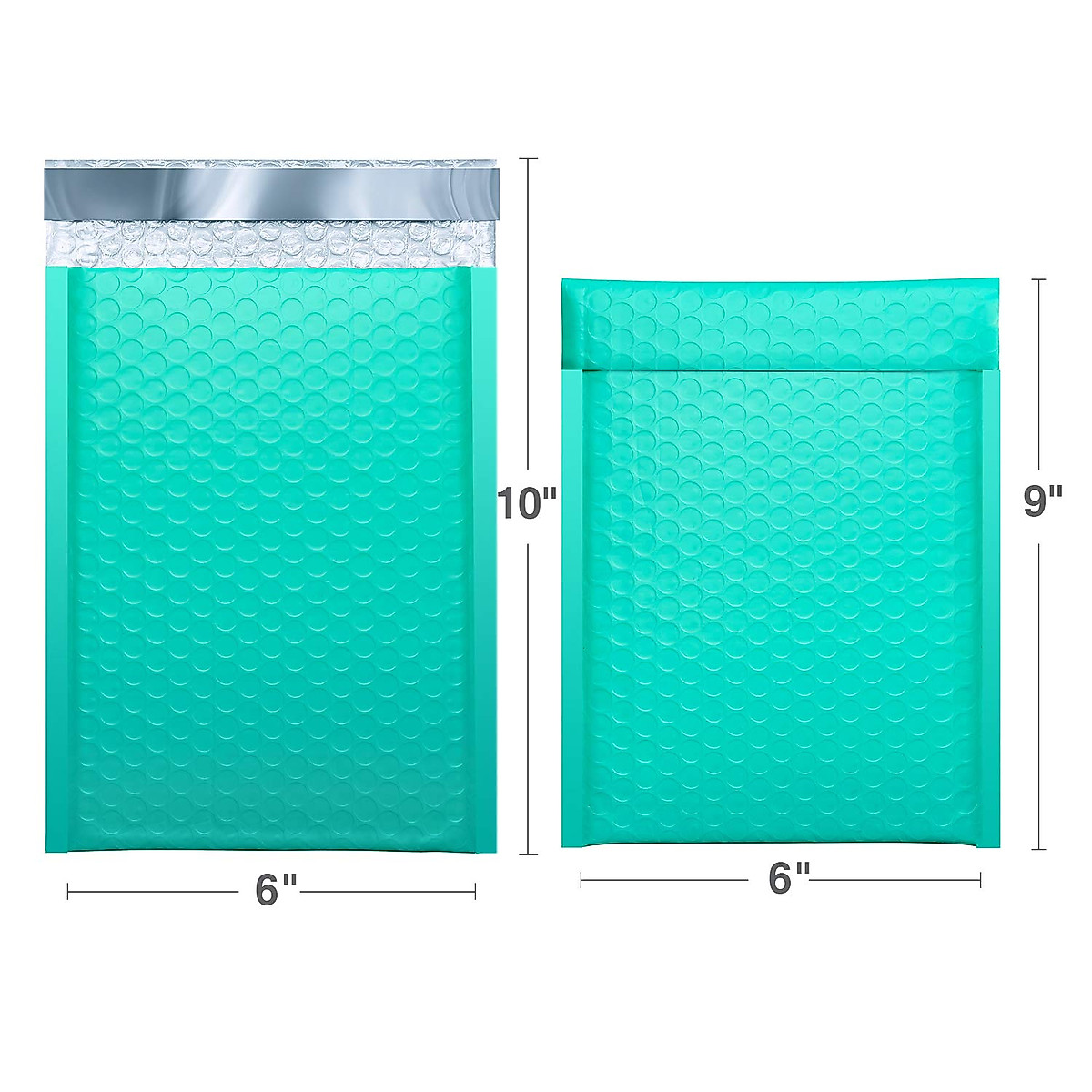 GSSUSA Bubble Mailers 6x10 Padded Envelopes 25 Pack Small Bubble Mailer Shipping Bag Bulk Pack Self Seal Bubble Envelope for Mailing, Packing Business Supplies, Teal 25-Pack