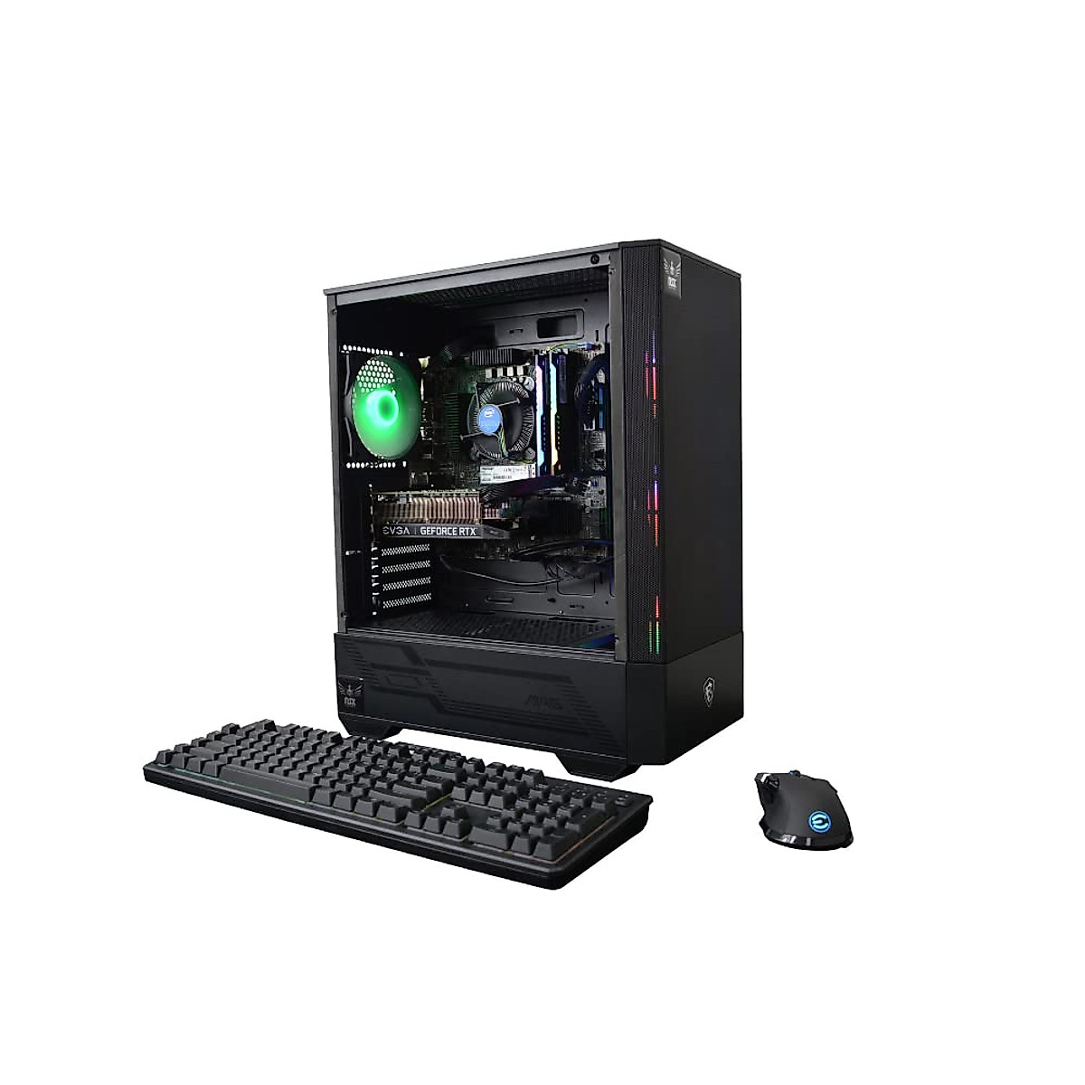 NSX GAMING PC Gaming Desktop Gamer Computer Intel Core I5 10400F, GeForce RTX 2060 6GB, 16 GB Ram (2x8) 480 Gb SSD, USB-C WiFi, Hdmi, Mouse and Keyboard Gamer, Win 11 Home