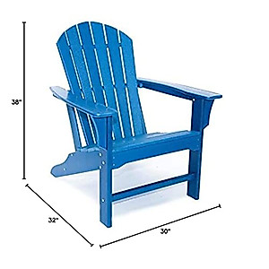 LuXeo LUX-1518-NAVY2T Hampton Adirondack 3-Piece Set, Navy