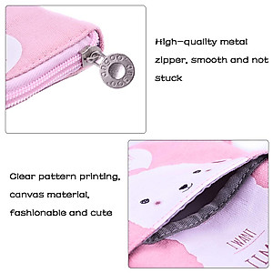 iSuperb Cartoon Telescopic Stand Up Pencil Case Pen Bag Cute Animal Office Student Stationery Bag Cosmetic Organizer Pouch (White Sheep)