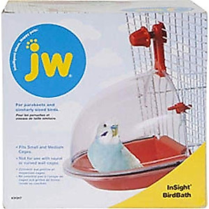 JW Pet Insight Bird Bath Bird Accessory, Multicolor Medium