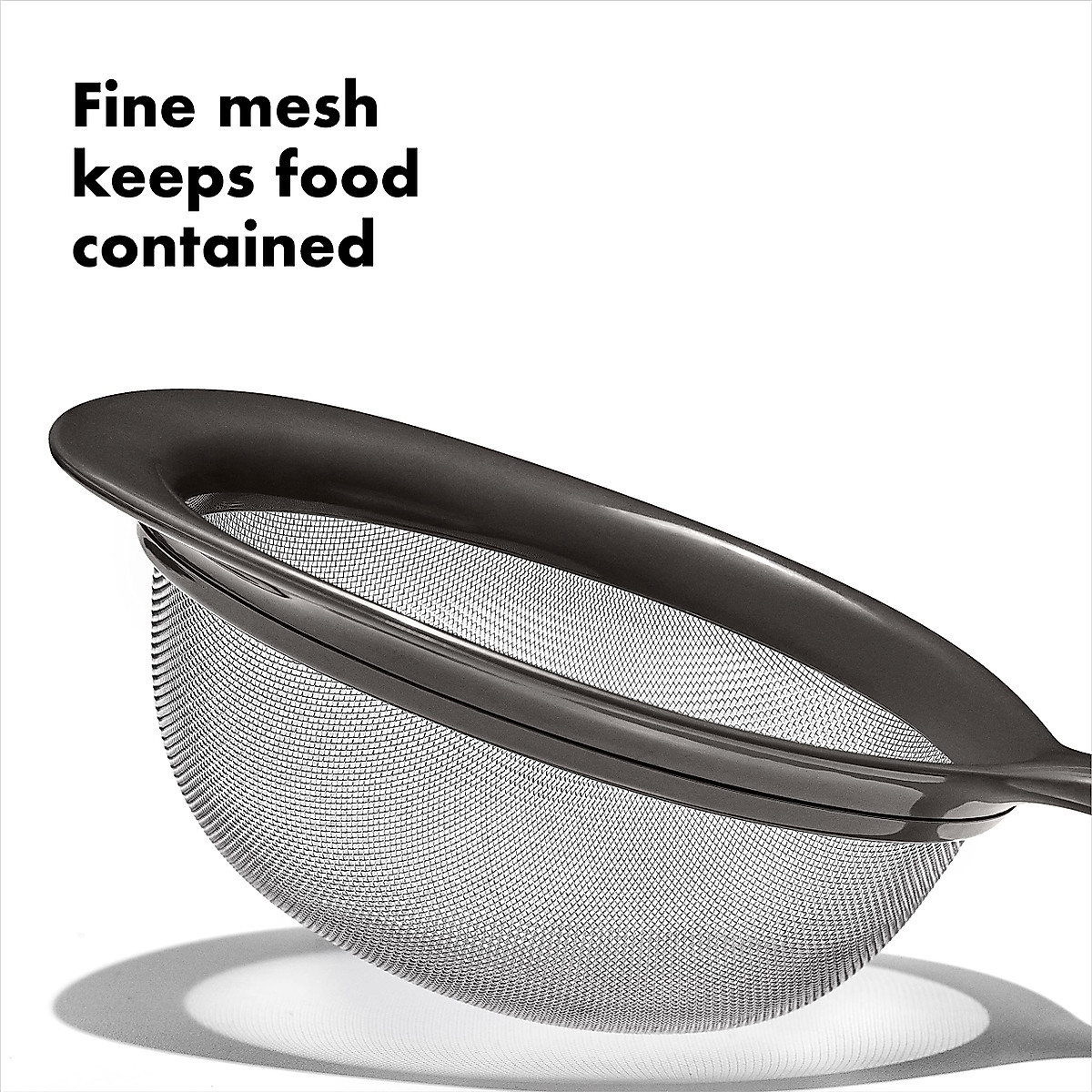 OXO Good Grips 3-Piece Strainer Set (Black) and 2-Piece Plastic Cutting Board Set (Clear)