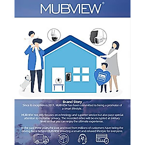 MUBVIEW Solar Security Cameras Wireless Outdoor Floodlight, 2K Outdoor Camera Wireless, Home Security Camera Outdoor, 800 Lumens Light/Siren/14000 Battery/2.4G WiFi/2-Way Talk/IP67/SD/Cloud
