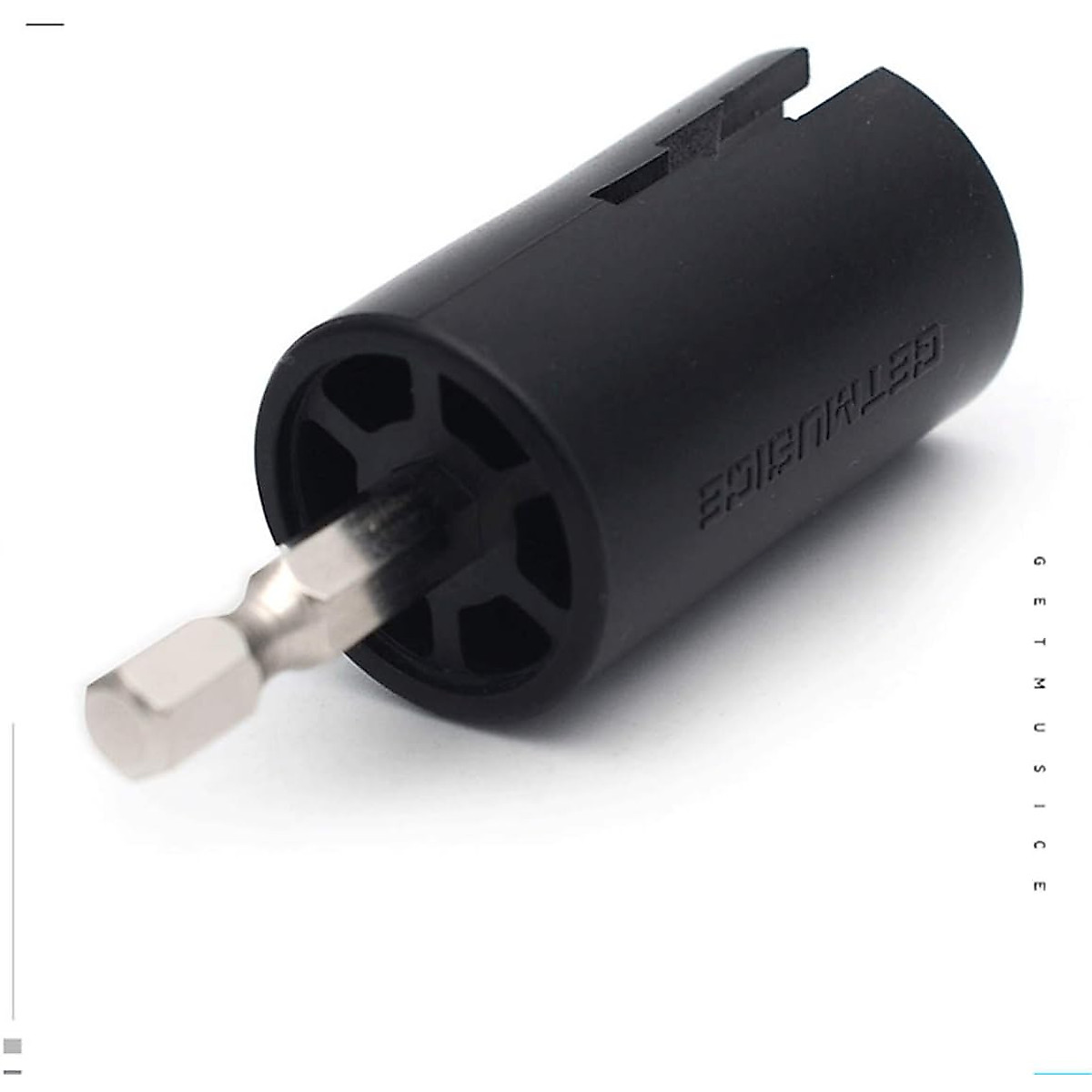 Hexagonal Drill Bit Tuning Peg Winder For Electric Acoustic Guitar Bass String Change Maintenance, Attaches to Power Screwdriver or Power Drill