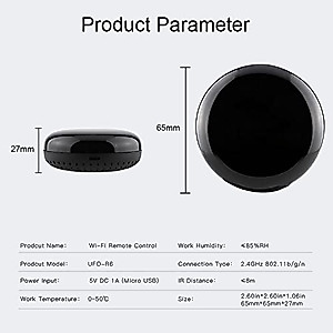 MOES WiFi Smart IR Remote Controller Smart Home Infrared Universal Remote Blaster,One for All Control AC TV DVD CD AUD SAT etc,Compatible with Alexa and Google Home,No Hub Required