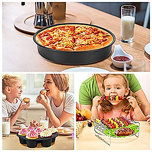 Air Fryer Accessories,14 pcs 8 Inch Air Fryer max xl Accessories,Power xl Air Fryer Accessories 5 QT Accessories Air Fryer 5.8 QT air fryer tools air fryer rack,for All Brands of Fryers (3.7QT-6.8QT)