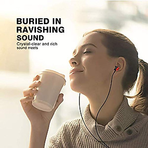 4 Pack Earbuds Headphones with Microphone & Remote, CBGGQ Noise Isolating Earphones in-Ear Headphones with Pure Sound and Powerful Bass, for iOS and Android Smartphones, iPod, iPad, Laptops,Gaming,etc